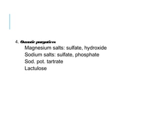 Laxatives and Purgatives | PPT