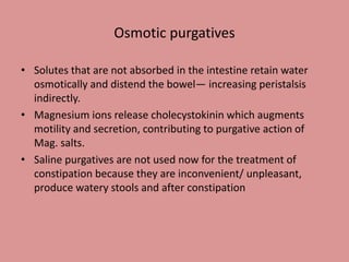 Laxatives purgatives | PPTX