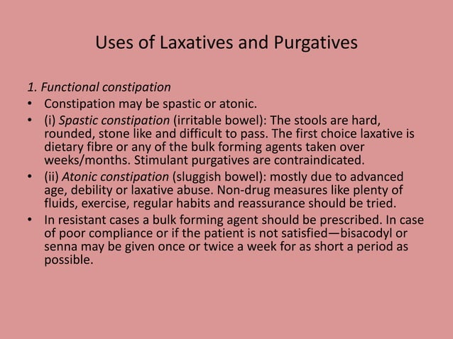 Laxatives purgatives | PPTX