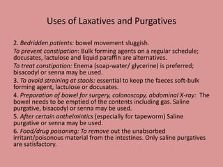 Laxatives purgatives | PPTX