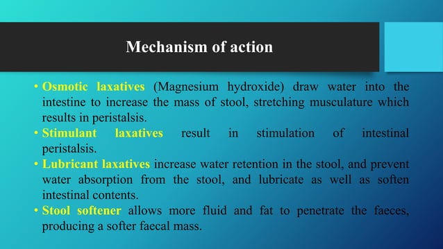 laxatives and purgatives. Pharma pptx by Mr. Praveen Jaiswal | PPTX