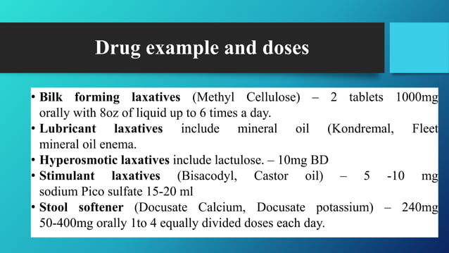laxatives and purgatives. Pharma pptx by Mr. Praveen Jaiswal | PPTX