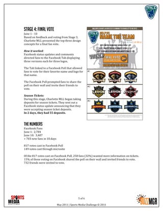 Case Study - @CharlotteMLL Name the Team Campaign | PDF