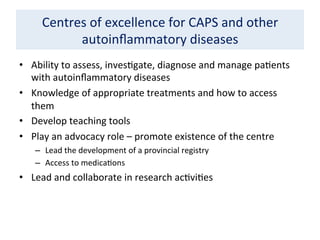 Ian Stedman (CORD), Ron Laxer (The Hospital for Sick Children) | PPT