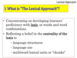 Laxical approach | PPT | Free Download