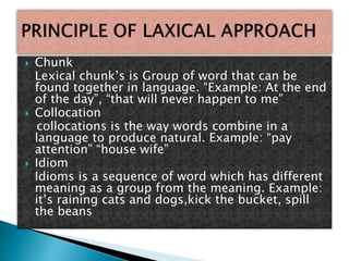 Laxical approach | PPT