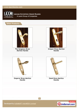 Lakshmi Enterprise (India) Aligarh, Brass Builder Hardware Products | PDF