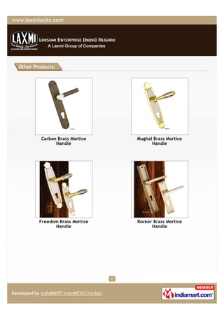 Lakshmi Enterprise (India) Aligarh, Brass Builder Hardware Products | PDF