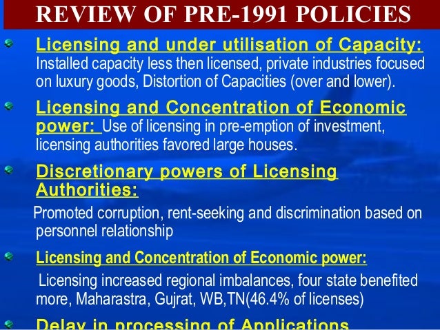 Evolution of Industrial Policy in India