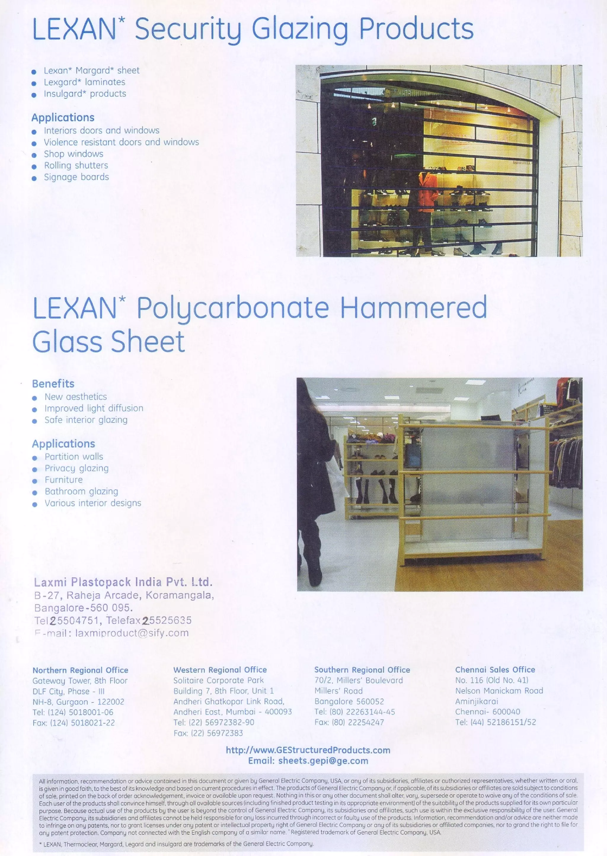Laxmi Plastopack India Private Limited, Bengaluru, Polycarbonate Sheets | PDF