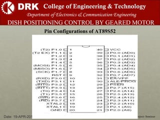 Dish position control using Geared Motor | PPT