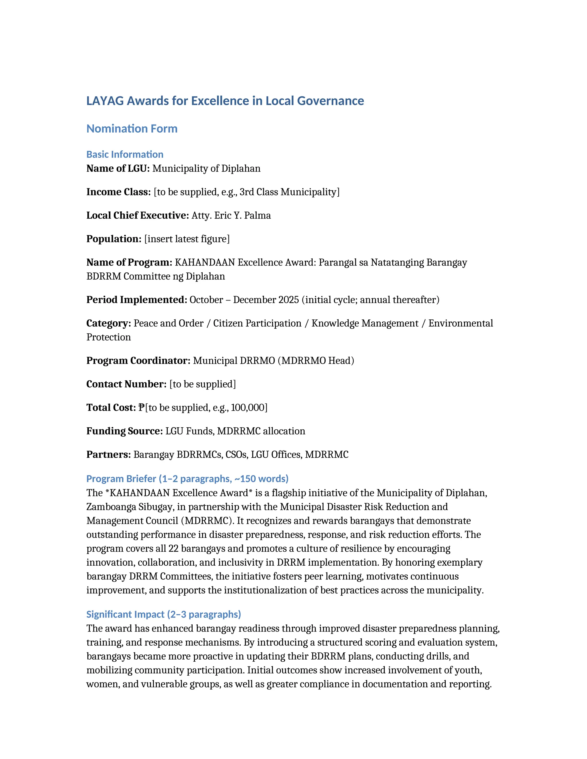 LAYAG_Nomination_KAHANDAAN on disaster preparedness.docx