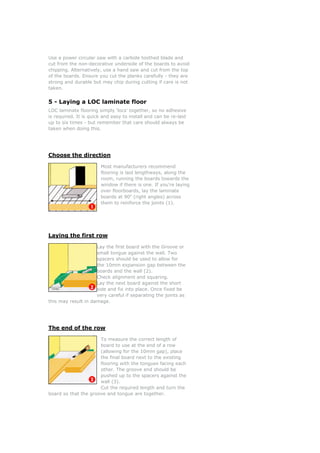 Lay a laminate floor | PDF