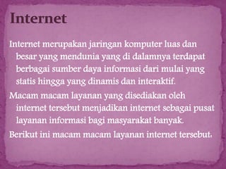 Layanan internet | PPTX