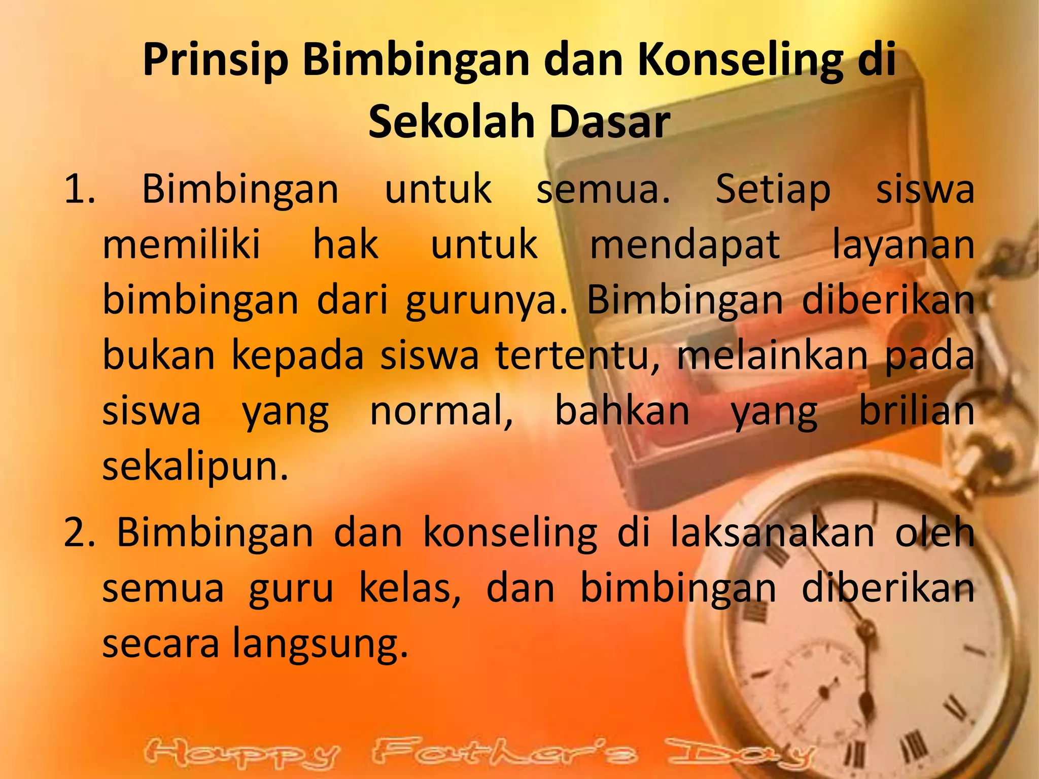 Layanan bk di sekolah dasar | PPTX