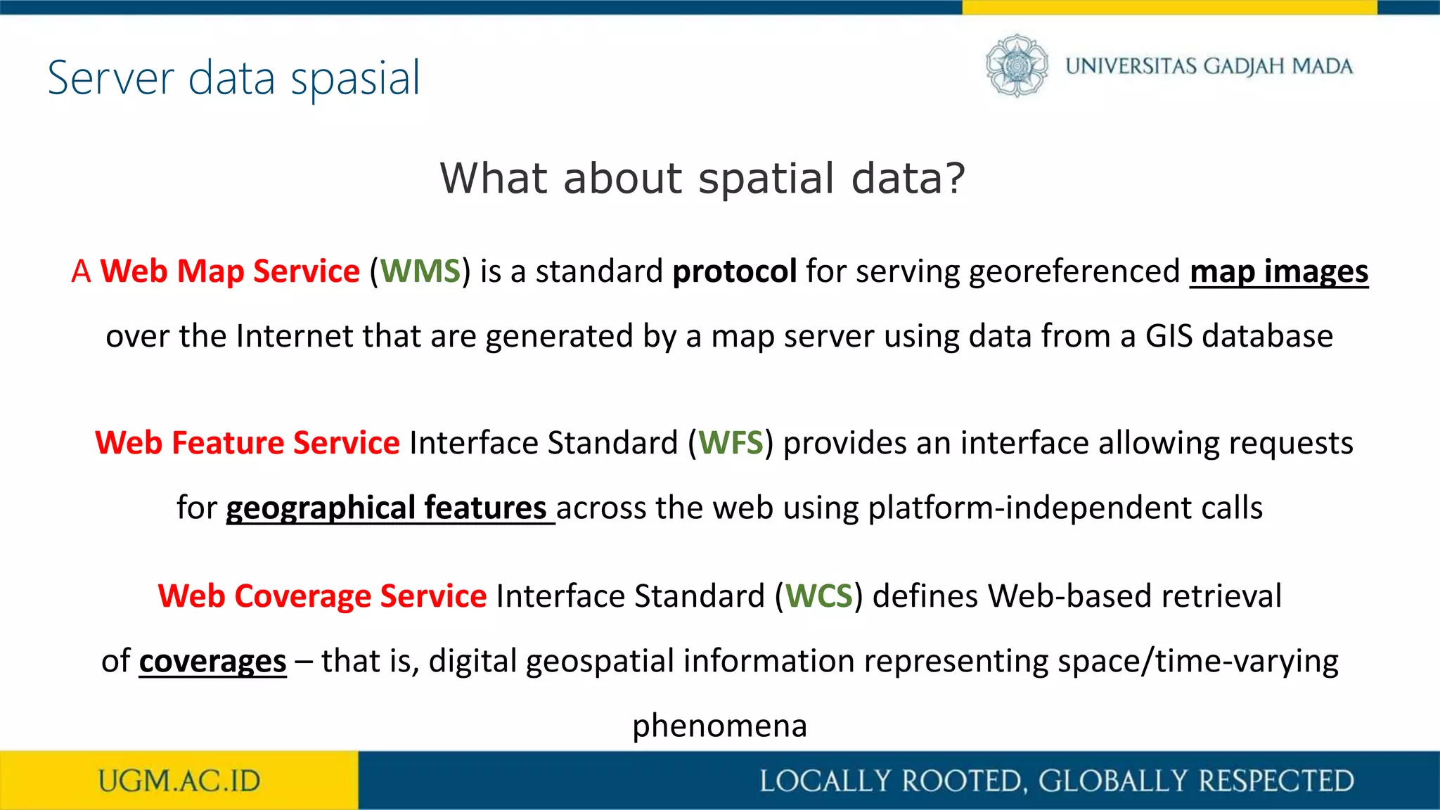 Layanan data spasial berbasis OGC | PPTX