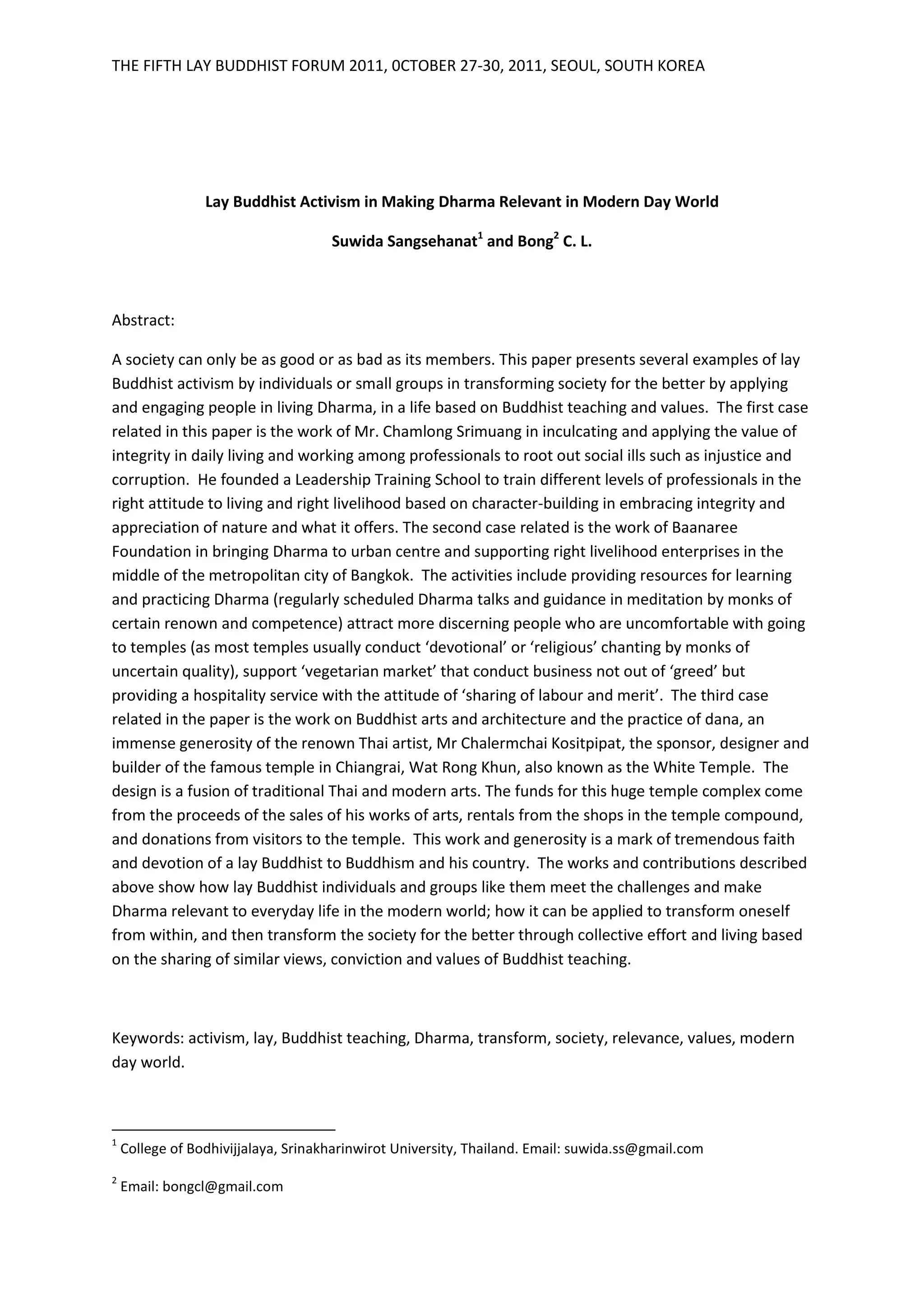 Lay Buddhist Activism | PDF