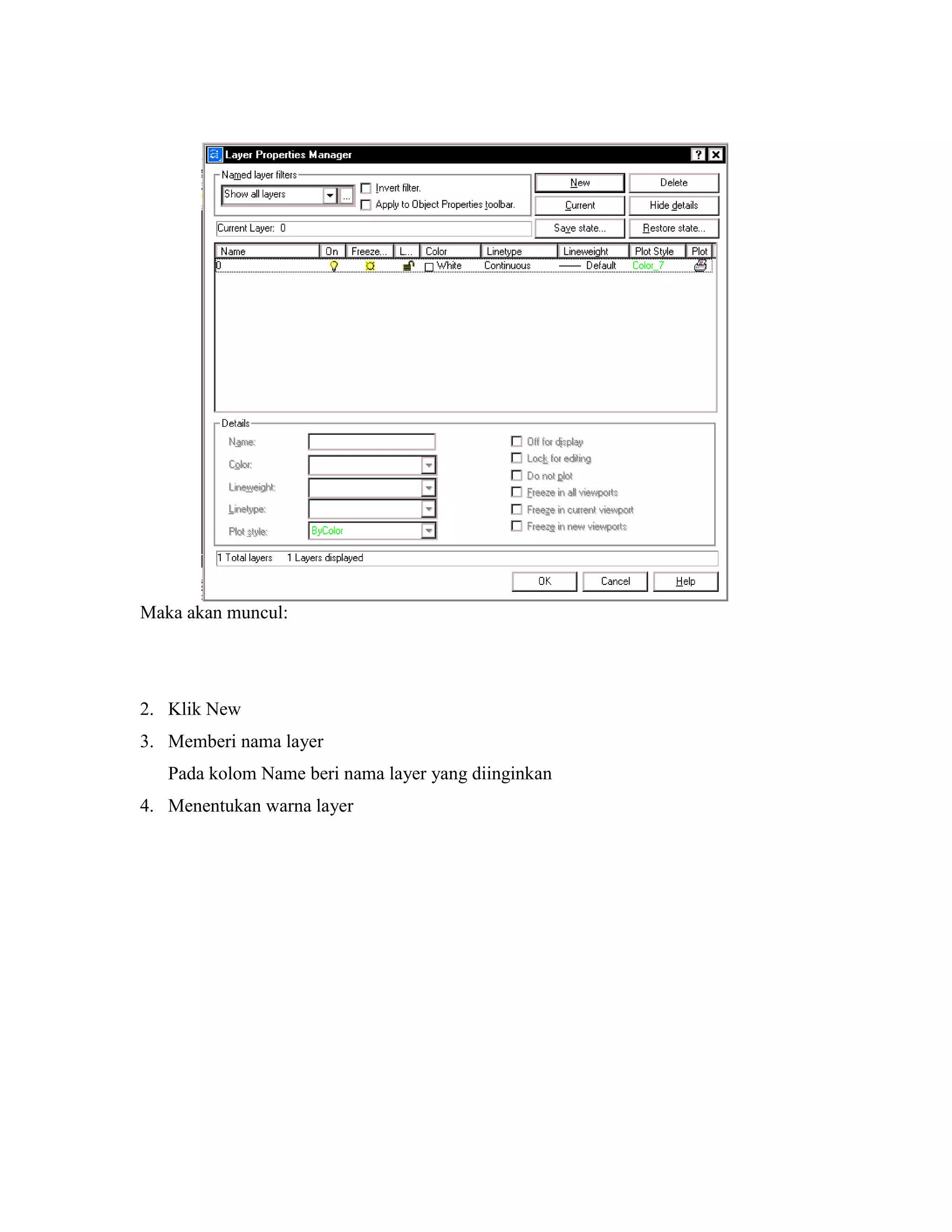 AutoCAD 2004 Layer | PDF