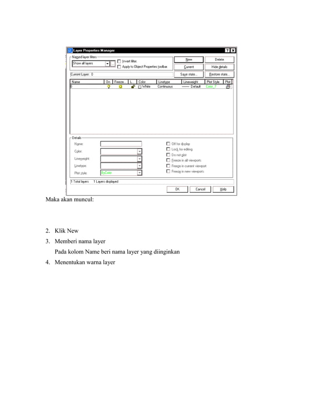 AutoCAD 2004 Layer | PDF