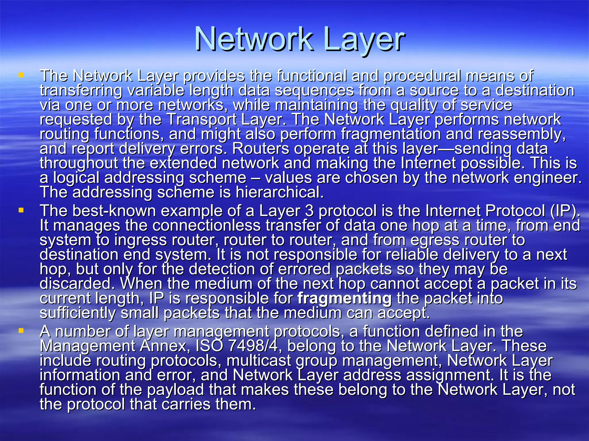 Layer 3 | PPT | Computer Networking | Computing