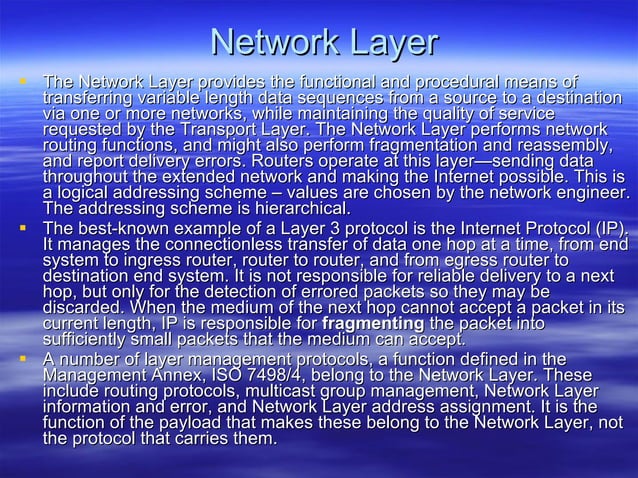 Layer 3 | PPT | Computer Networking | Computing