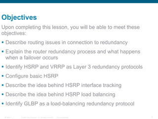 Layer 3 redundancy hsrp | PDF