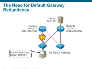 Layer 3 redundancy hsrp | PDF