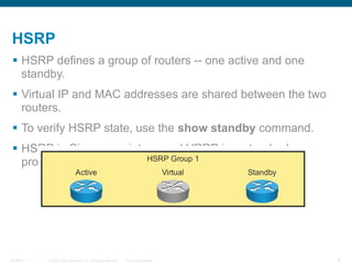 Layer 3 redundancy hsrp | PDF