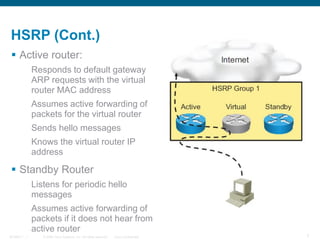 Layer 3 redundancy hsrp | PDF