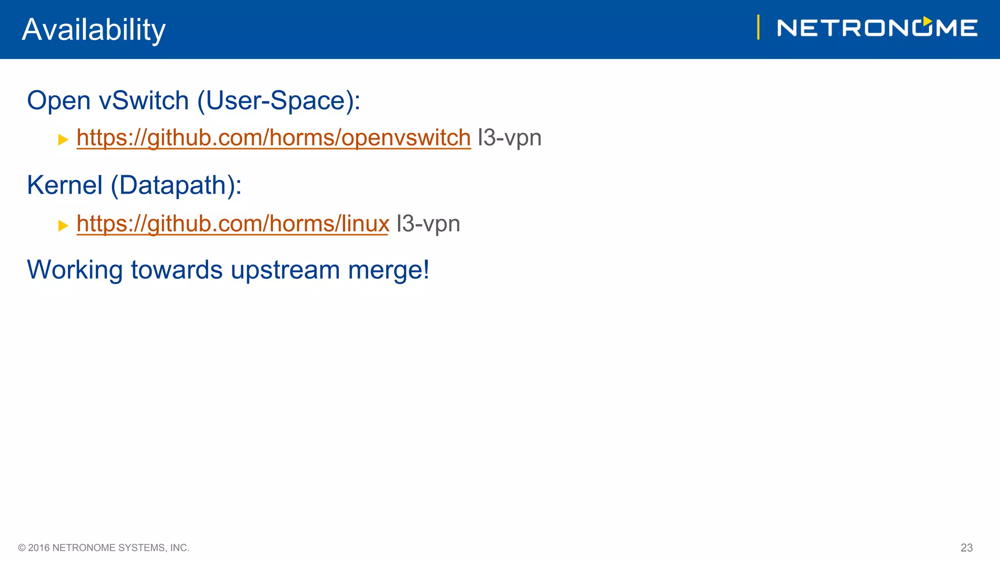 Layer 3 Tunnel Support for Open vSwitch | PPT