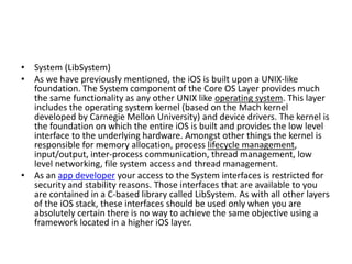 Layer architecture of ios (1) | PPT