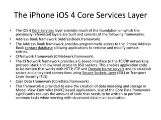 Layer architecture of ios (1) | PPT