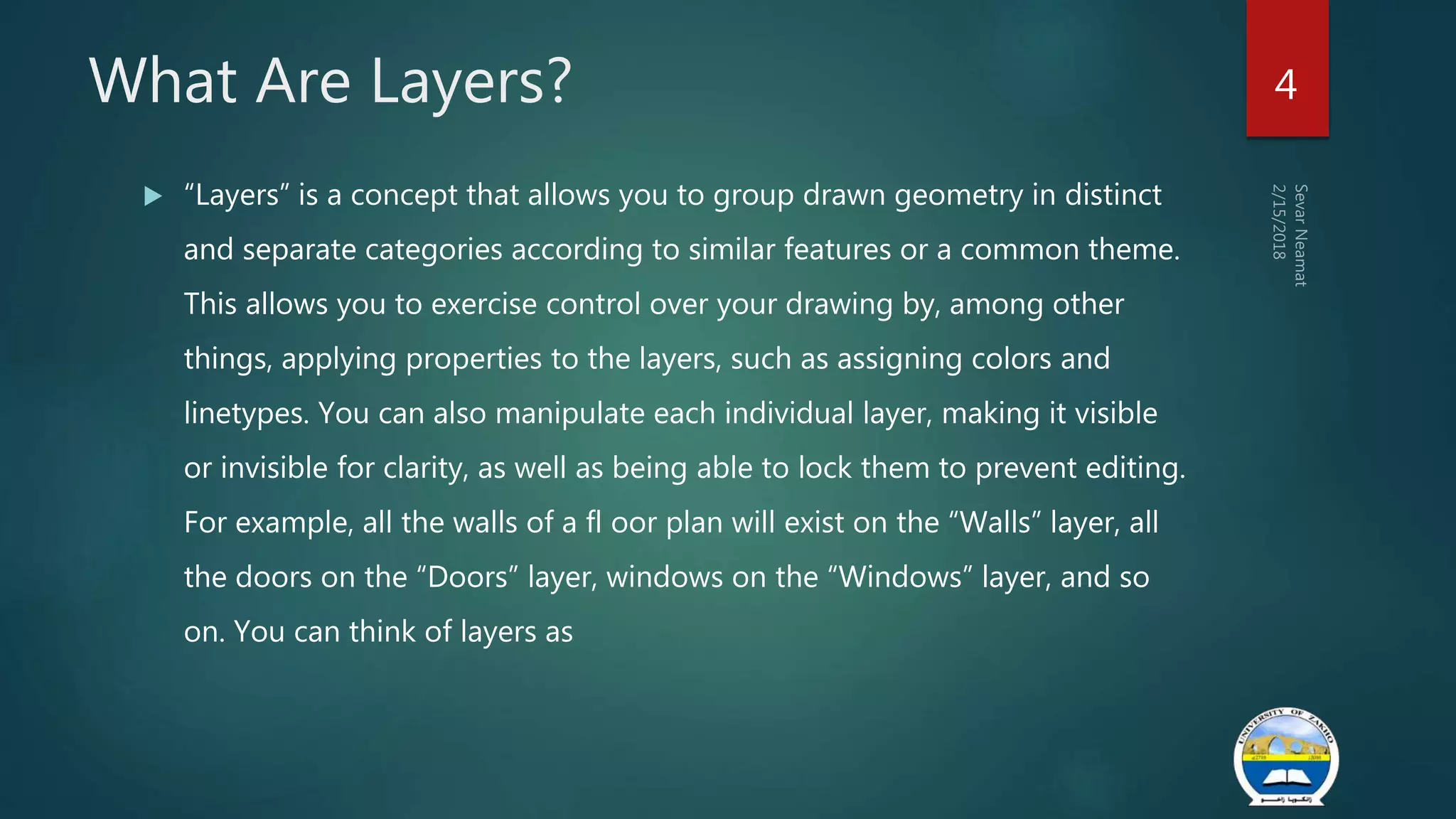 Layers, Colors, Linetypes and Properties | PPTX