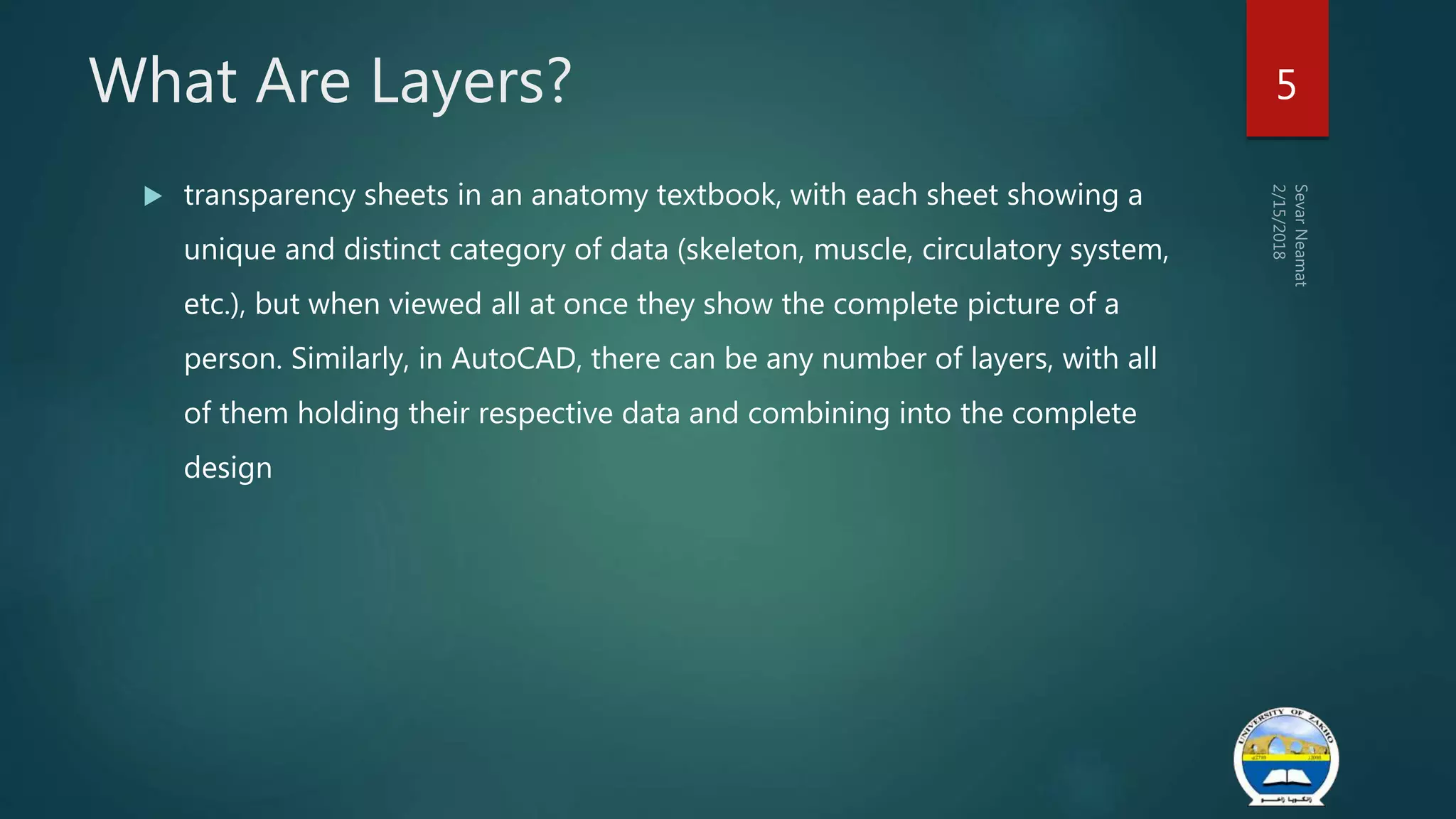 Layers, Colors, Linetypes and Properties | PPTX