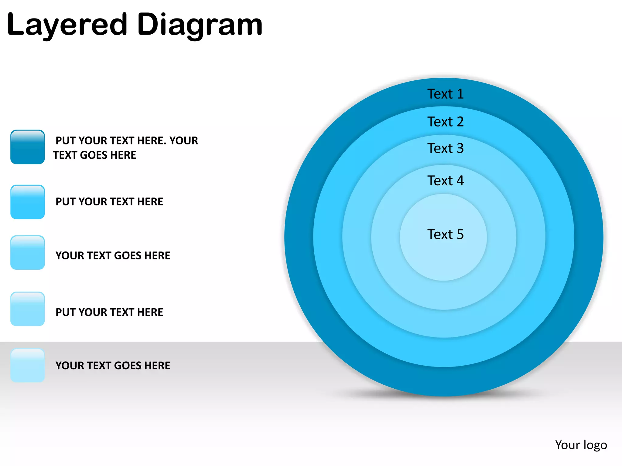Layered core slices stages diagram powerpoint presentation templates | PPTX