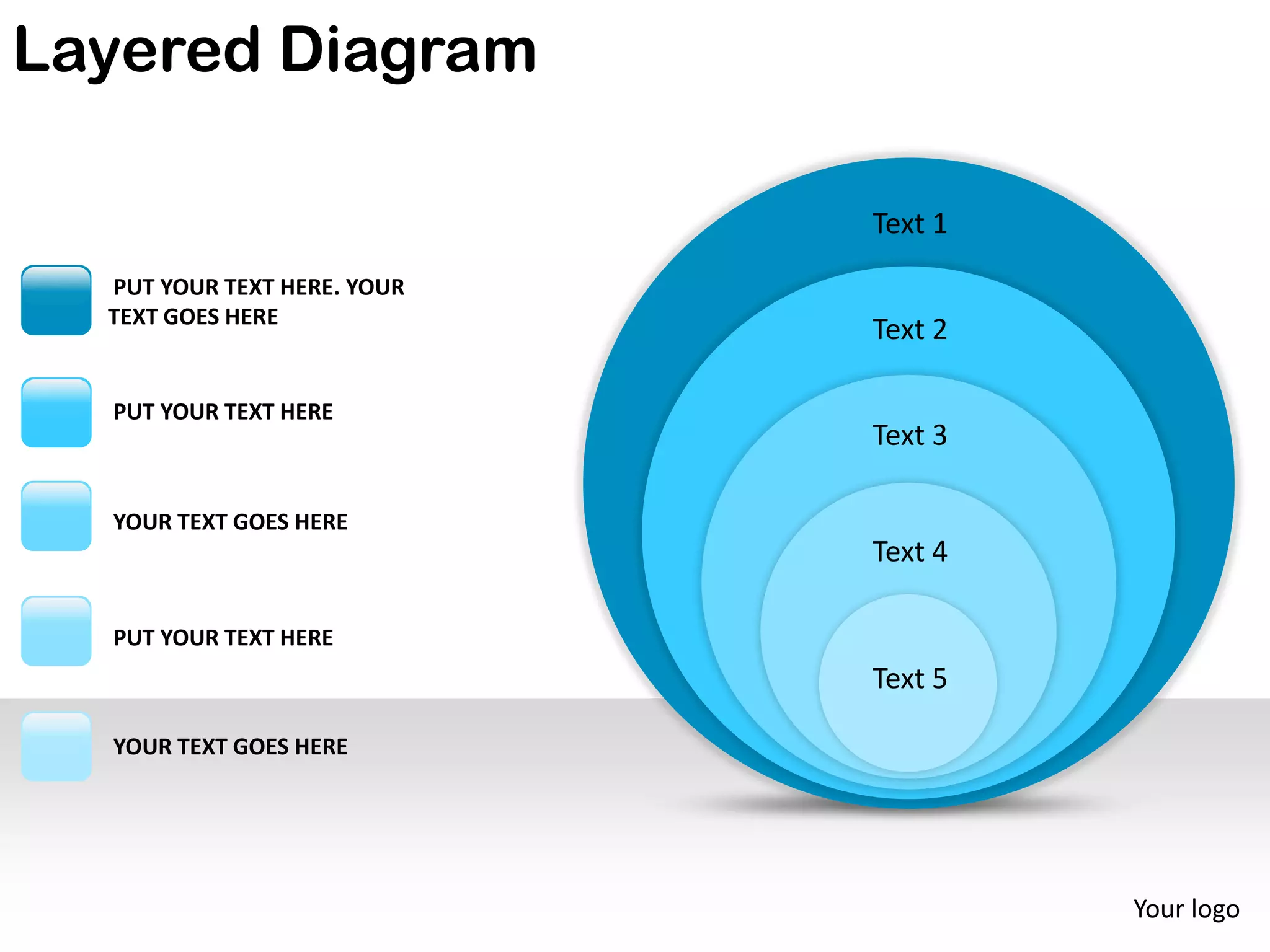 Layered core slices stages diagram powerpoint presentation templates | PPTX