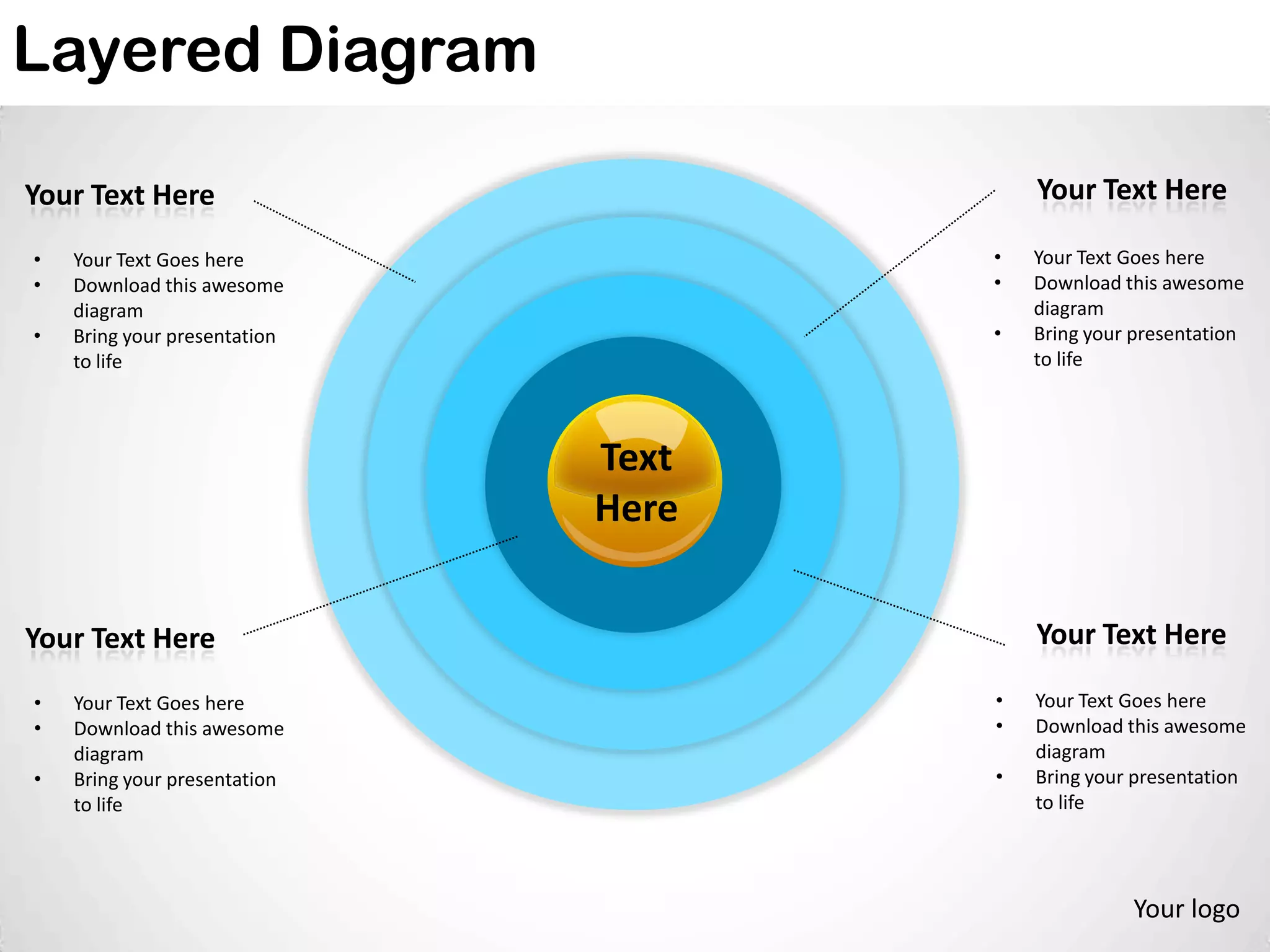 Layered core slices stages diagram powerpoint presentation templates | PPTX