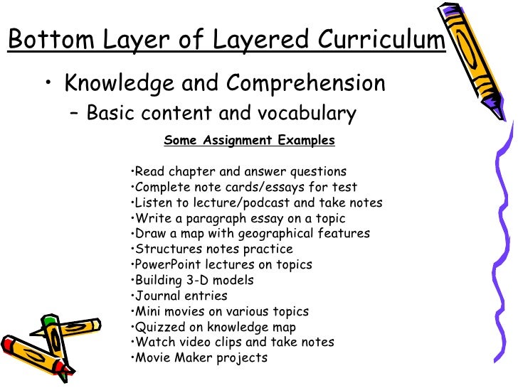 Layered Curriculum