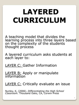 Layeredcurriculum Elizabeth & Caroline | PPTX
