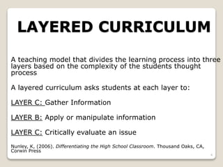 Layeredcurriculum powerpoint | PPT