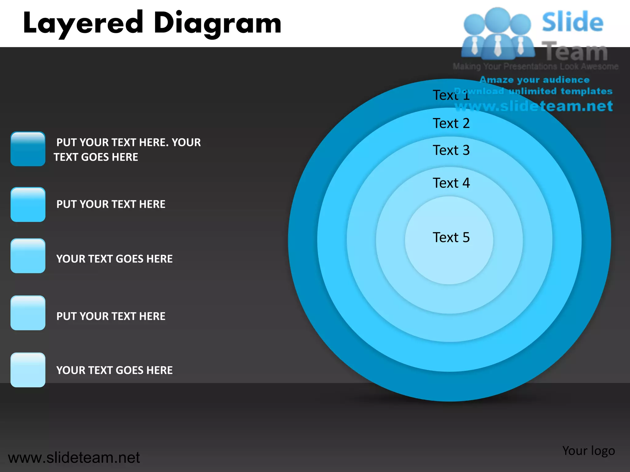 Layered diagram powerpoint ppt templates. | PDF