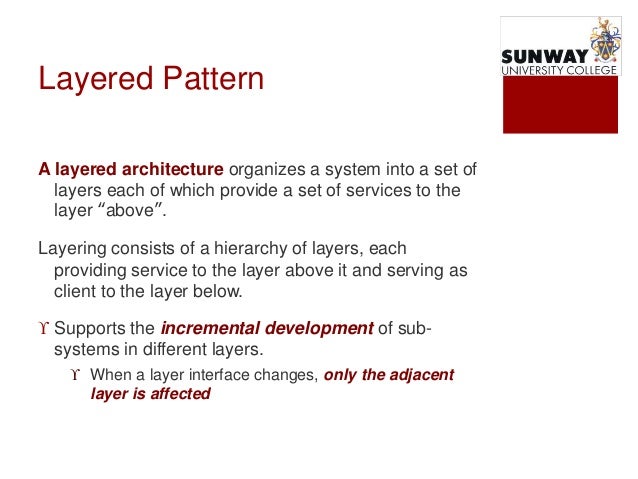 Layered architecture style