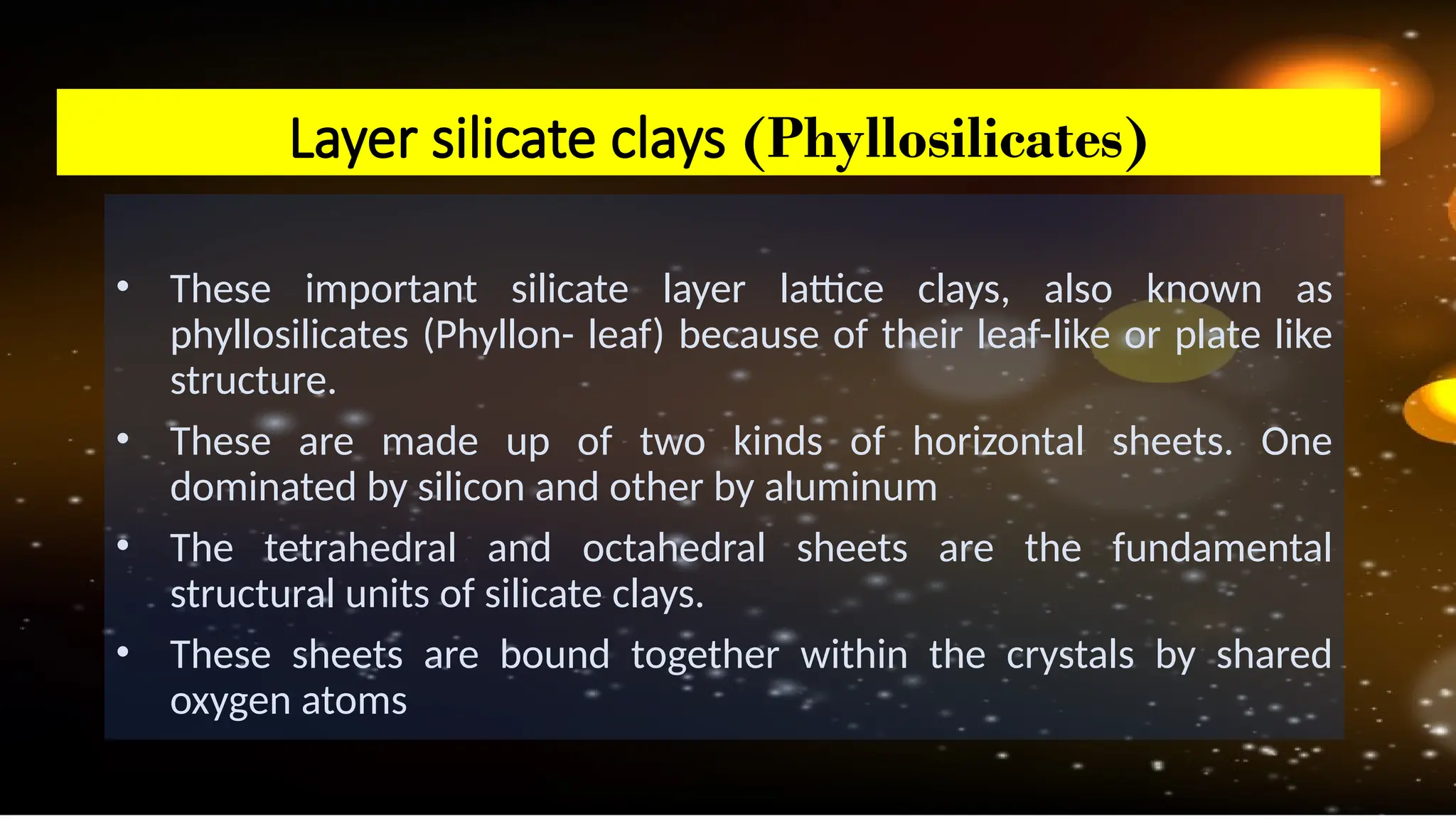 Layer Lattice Silicate Clays soil science introduction | PPTX