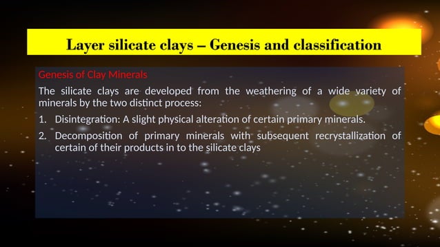 Layer Lattice Silicate Clays soil science introduction | PPTX ...
