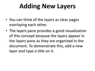 Layer management3 | PPTX | Computing | Technology & Computing