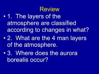 Layers of the atmosphere | PPT