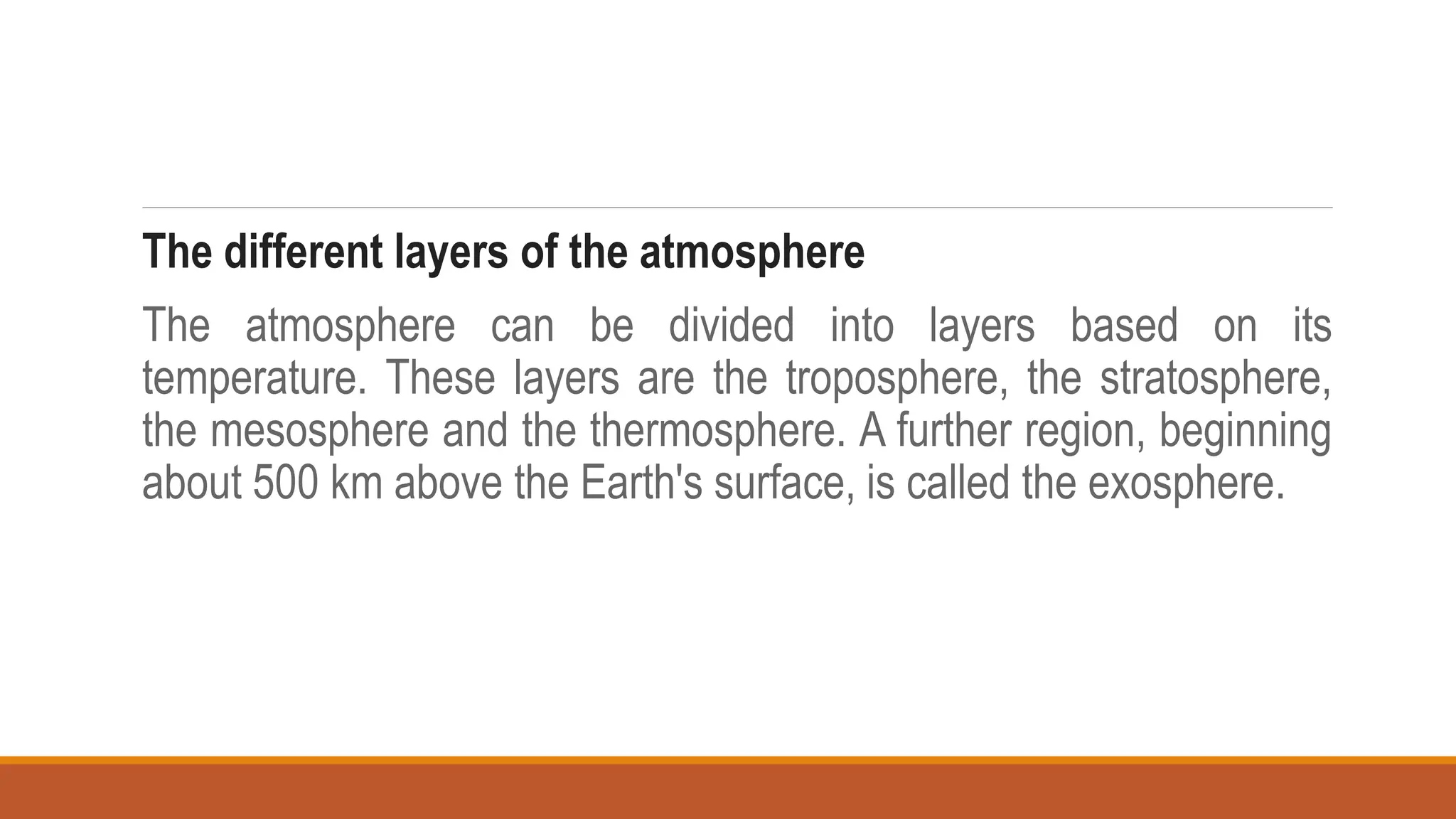Layers-of-the-Atmosphere of the earth, gases and air | PPT