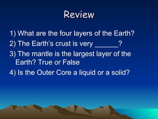 Layers of the Earth, its significance and relevance | PPT | Geography ...