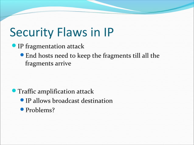 Layers Attacks | PPT | Information and Network Security | Computing