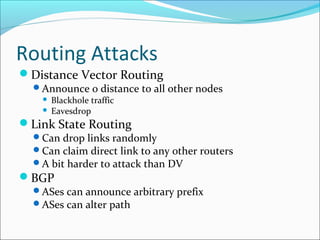 Layers Attacks | PPT | Information and Network Security | Computing